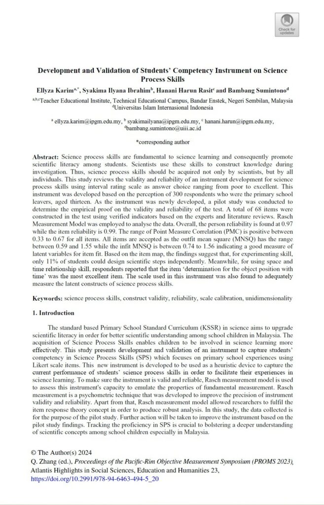 Selecting the Top Artisan Woodcraft Projects Using Many Facet Rasch ...